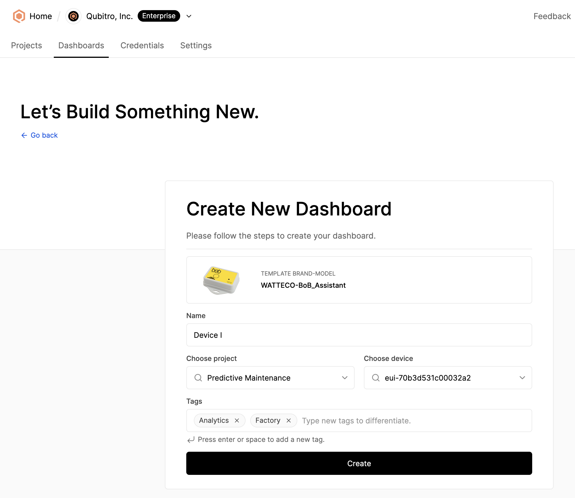 How to Configure BoB Assistant on Qubitro: A Step-by-Step Guide - Qubitro IoT Blog